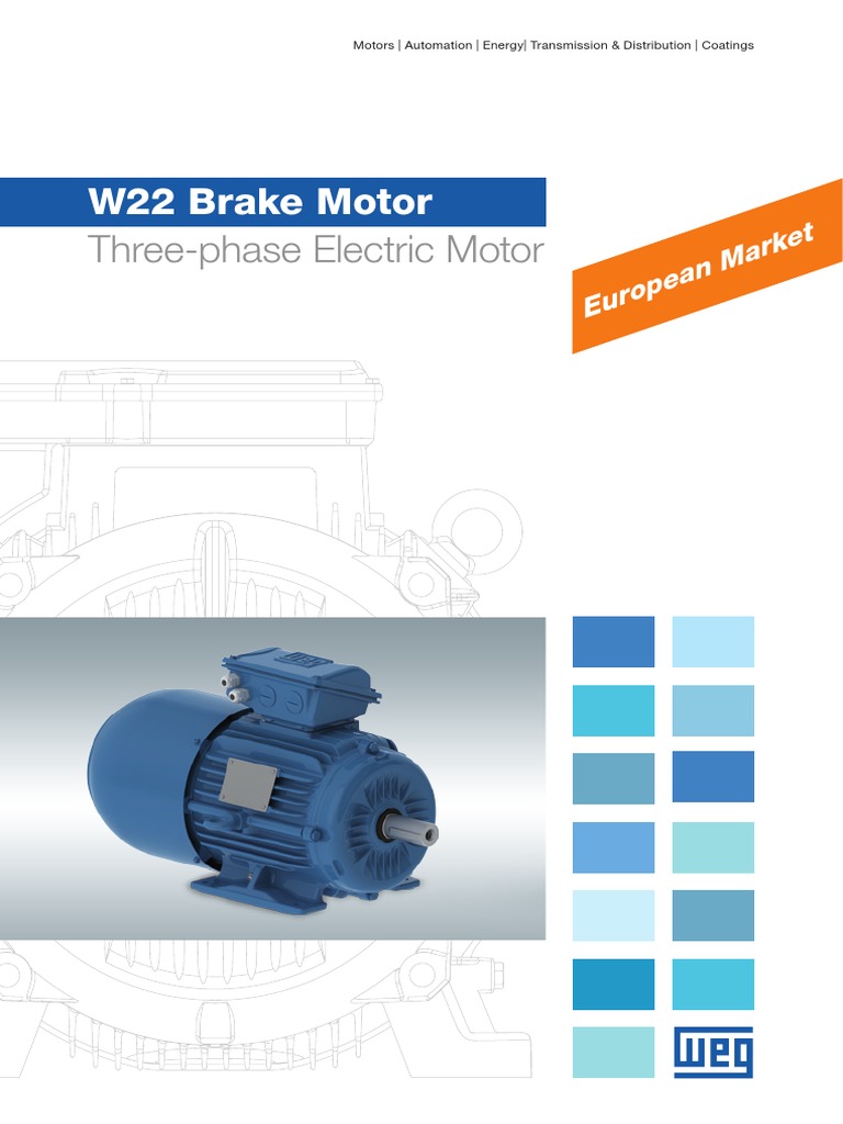 WEG w22 Brake Motors European Market 50051533 Brochure English Web PDF ...