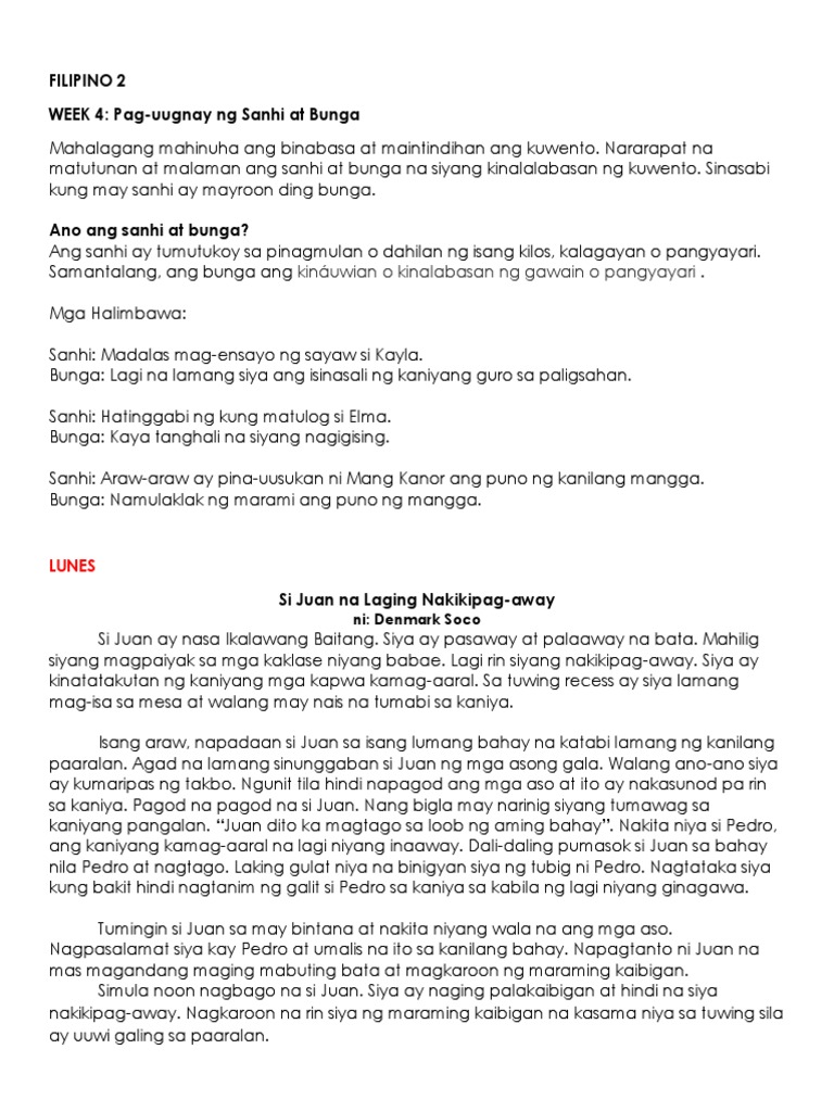 Filipino 2 Module Week 4 | PDF