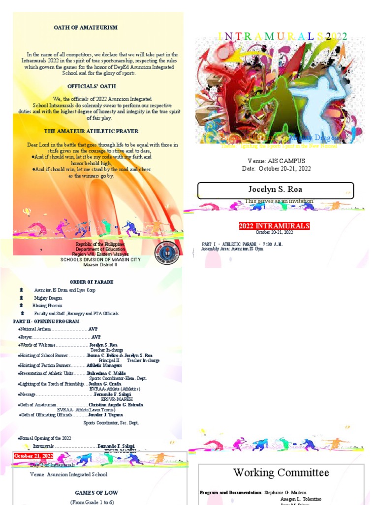 Intramurals Program Final | PDF