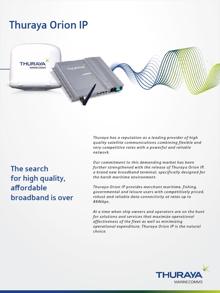 Orion IP - Factsheet | PDF | Broadband | Wi Fi