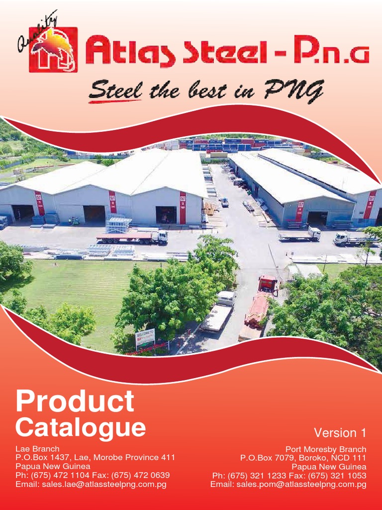 Atlas Steel PNG Product Catalogue | PDF | Papua New Guinea | Pipe ...