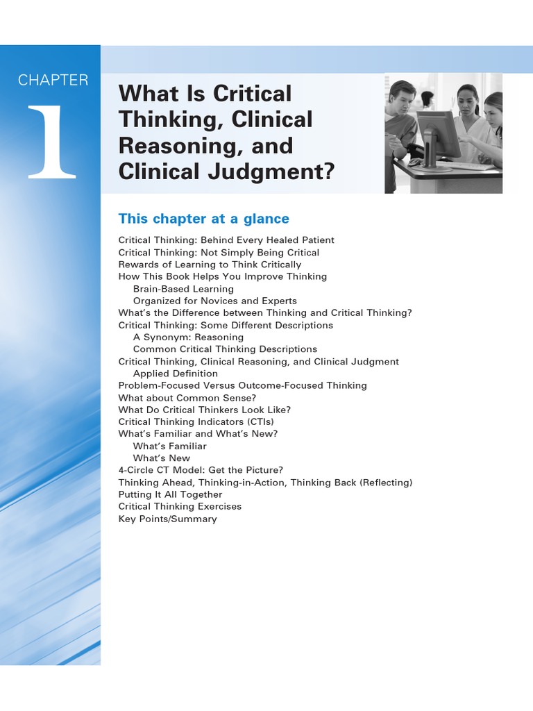 Chapter 1 Critical Thinking PDF | PDF | Critical Thinking | Thought