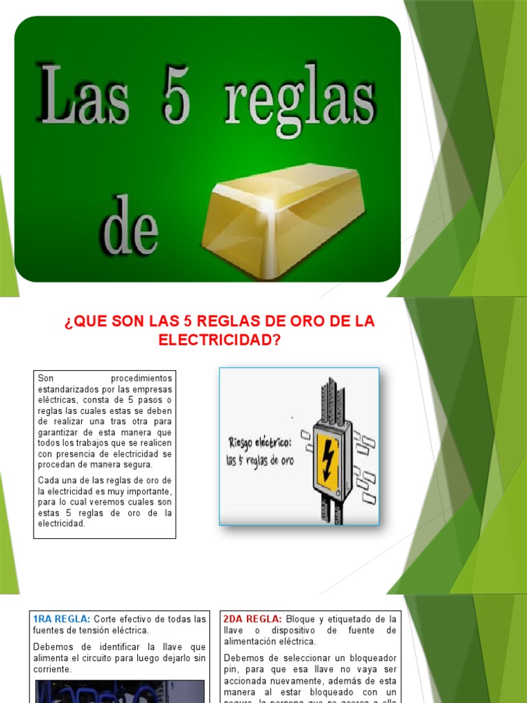 Las 5 Reglas de Oro | PDF | Electricidad | Ciencias fisicas