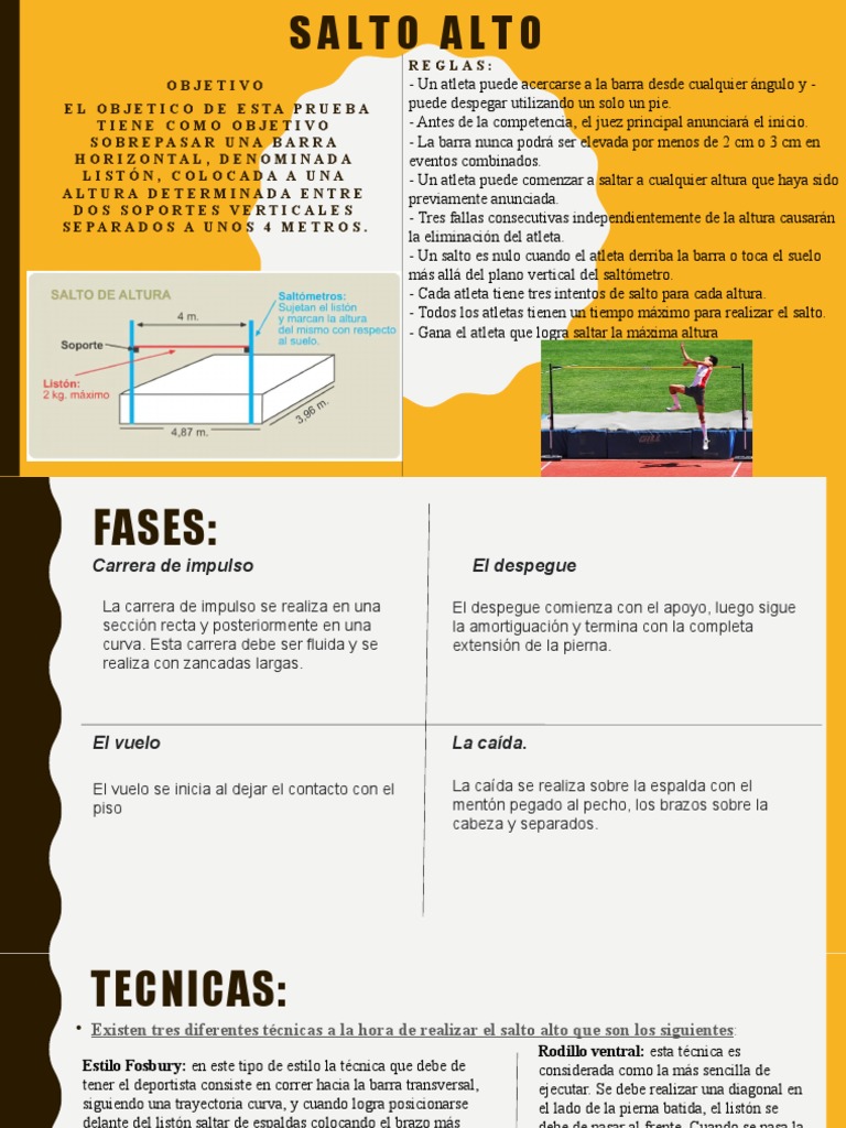 Salto Alto | PDF | Deporte del atletismo | Corriendo