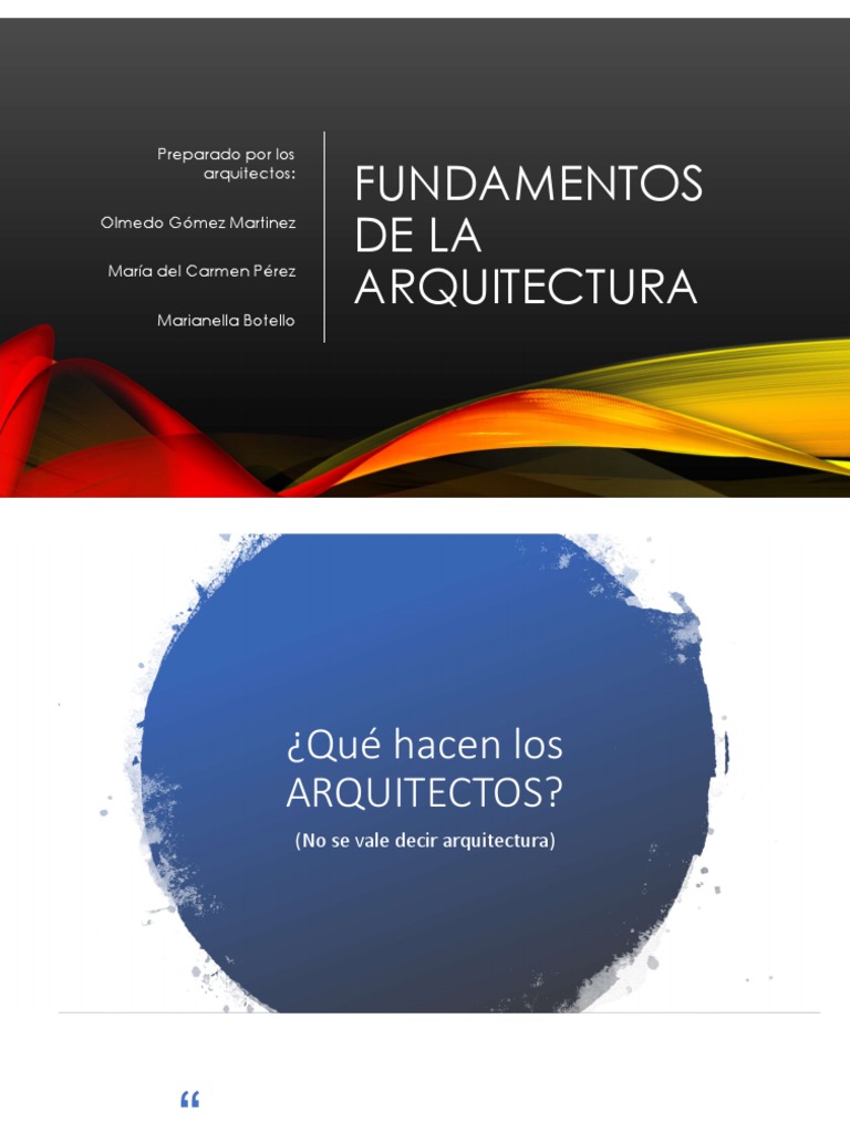 Tema 01 - Fundamentos de La Arquitectura | PDF | Lápiz | Diseño