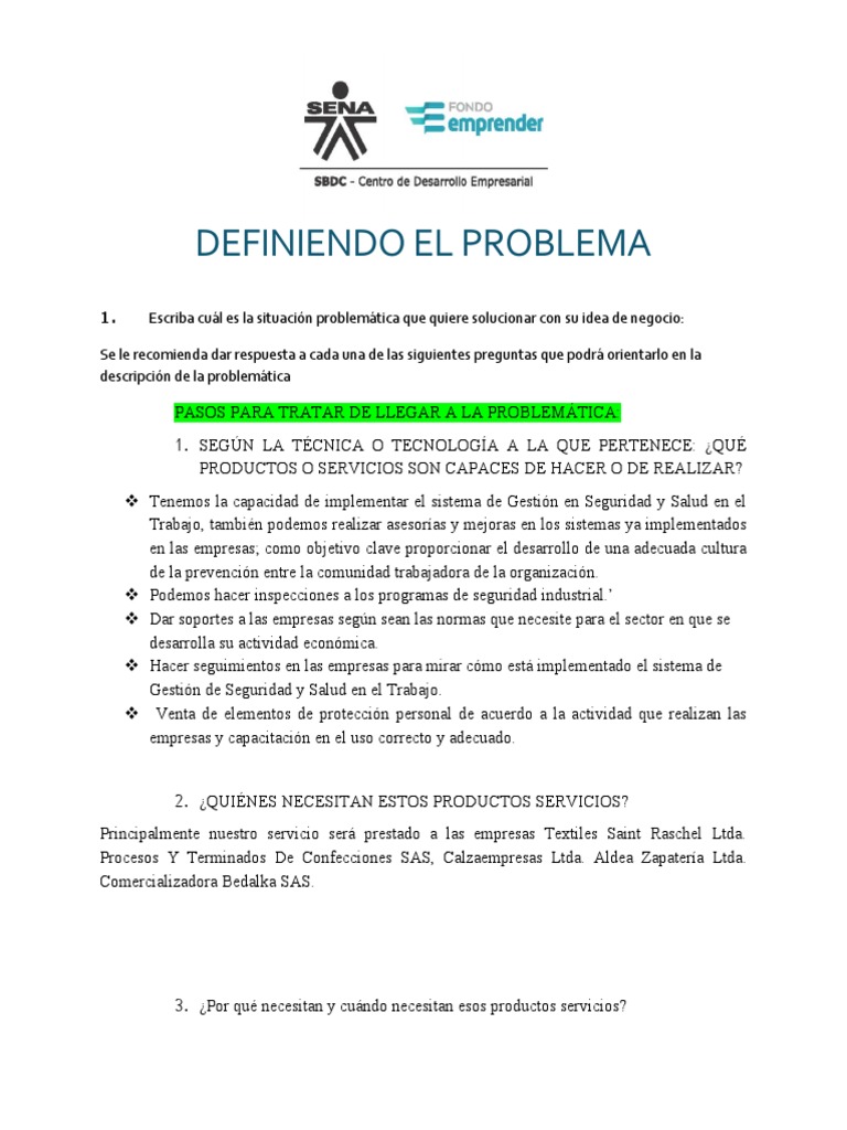 Herramienta 1 Definiendo El Problema | PDF | Valores | Vejez