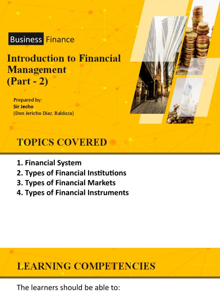 BF - MODULE 1 - INTRO TO FMpart2 | PDF | Stocks | Bonds (Finance)
