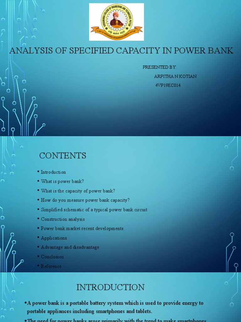 Power Bank Capacity and Market Analysis | PDF | Battery Charger ...