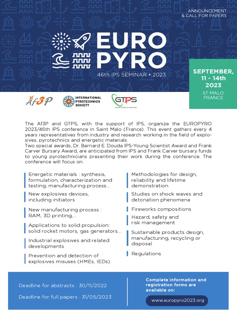 EUROPYRO 2023: Call for Papers | PDF | Science | Physical Sciences