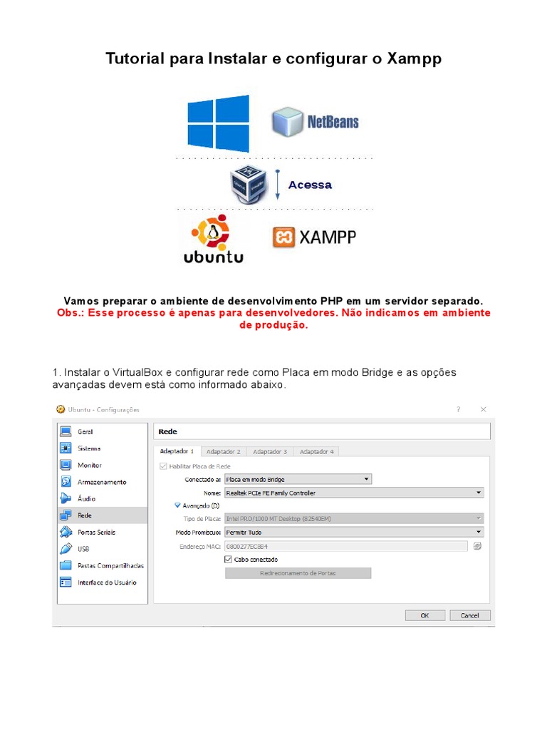 Tutorial para Instalar e Configurar o Xampp PDF | PDF | Php | Informática Tutorial para Instalar e Configurar o Xampp PDF | PDF | Php | Informática