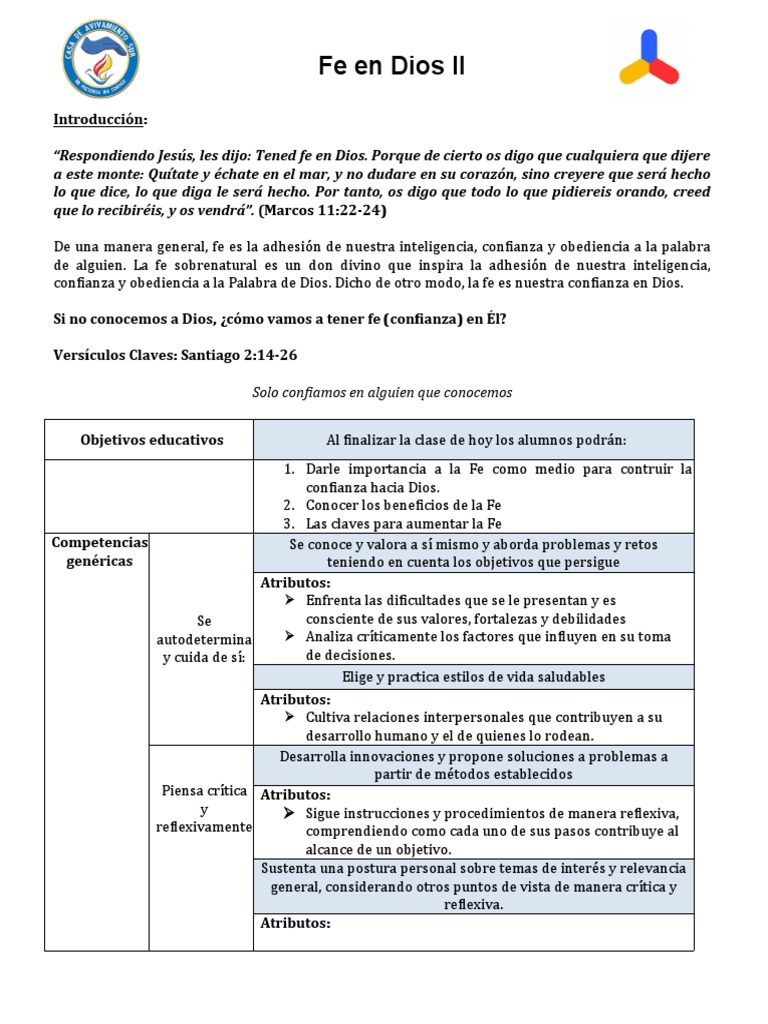 04 FE EN DIOS II | PDF | Oración | Dios