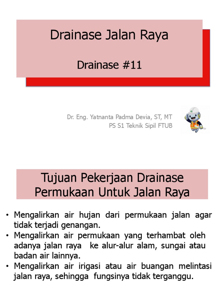 Optimasi Drainase Jalan Raya | PDF
