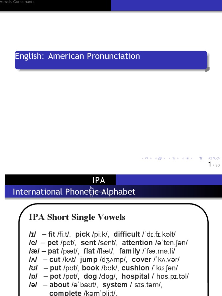 American - Pronunciation Training | PDF | Vowel | Consonant