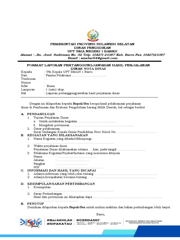 SPPD Laporan | PDF | Karier & Perkembangan