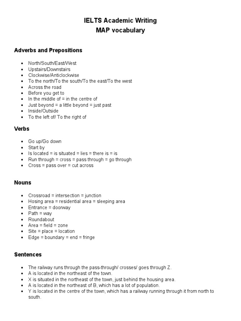 Ielts Map-Flow Vocab | PDF | Linguistic Typology | Cognitive Science