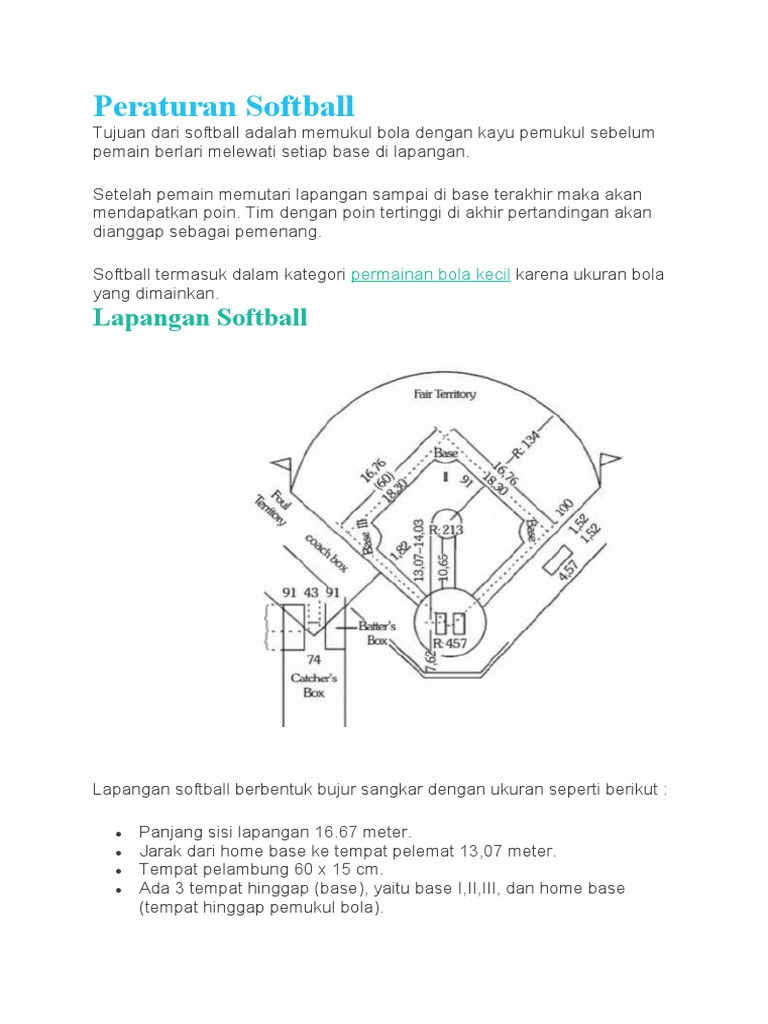 Peraturan Softball | PDF