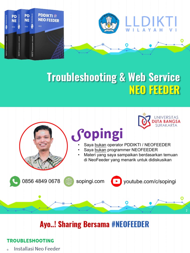 NEOFEEDER TROUBLESHOOTING WS LLDIKTI6 - Compressed | PDF