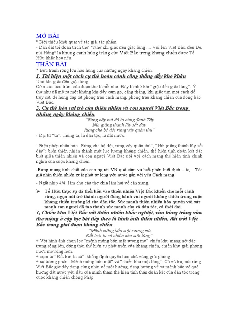 Dan y Phan Tich Viet Bac | PDF