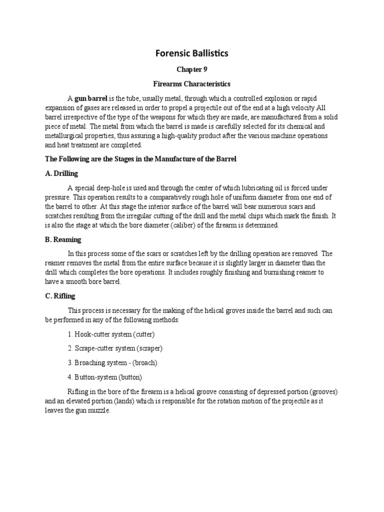 Forensic Ballistics - 7 | PDF | Gun Barrel | Caliber