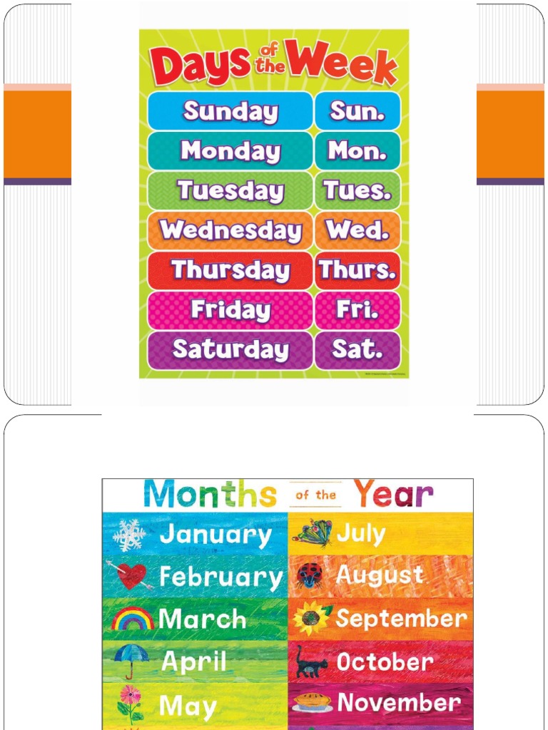 Prepositions of Place Months Days of The Week Final Project Bi PDF ...