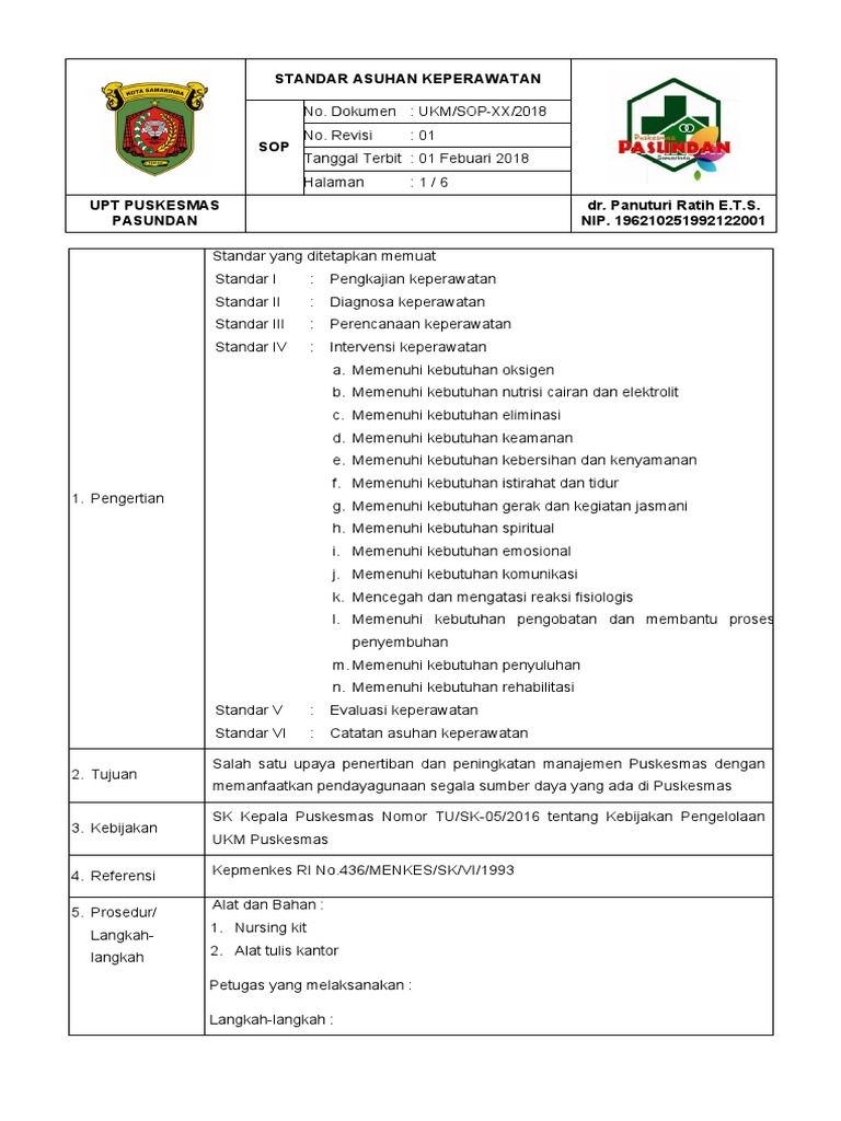 STANDAR ASUHAN KEPERAWATAN | PDF STANDAR ASUHAN KEPERAWATAN | PDF