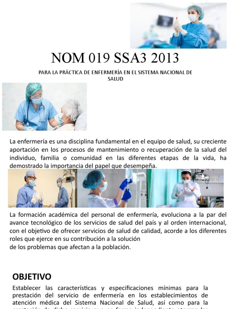 Nom 019 Ssa3 2013 | PDF | Enfermería