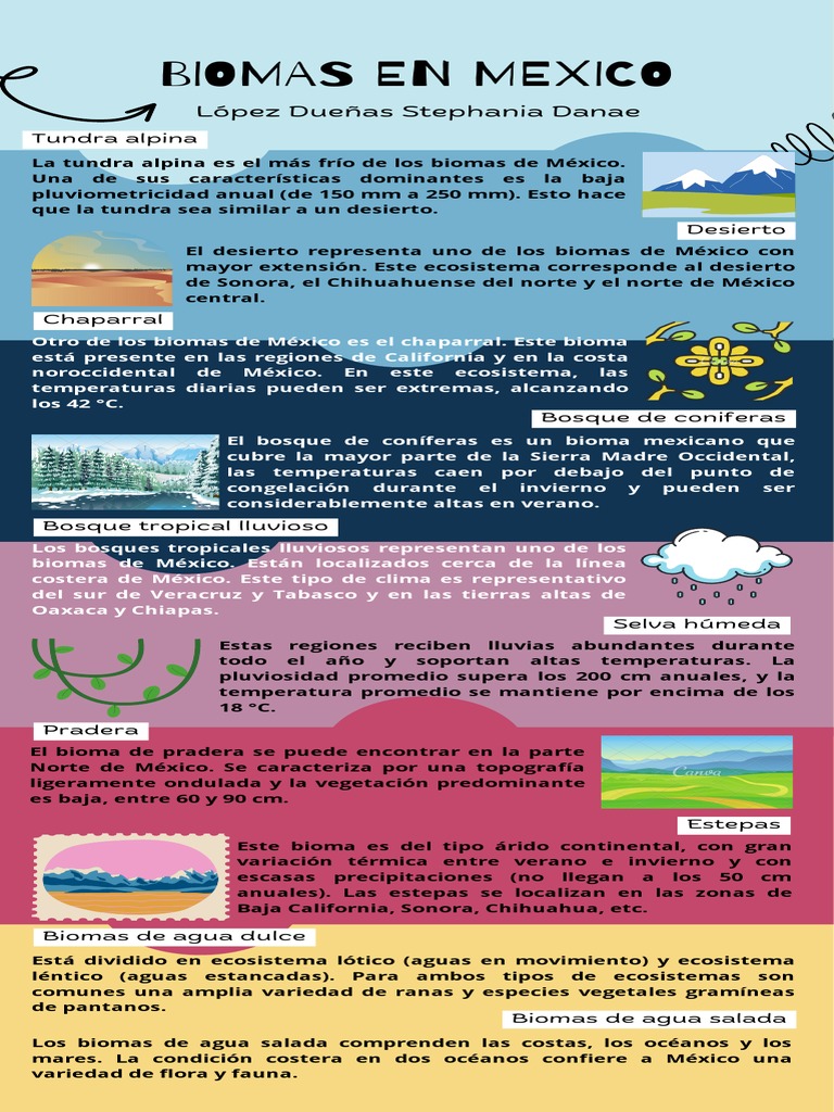 Biomas de México y sus características | PDF | Desierto | México