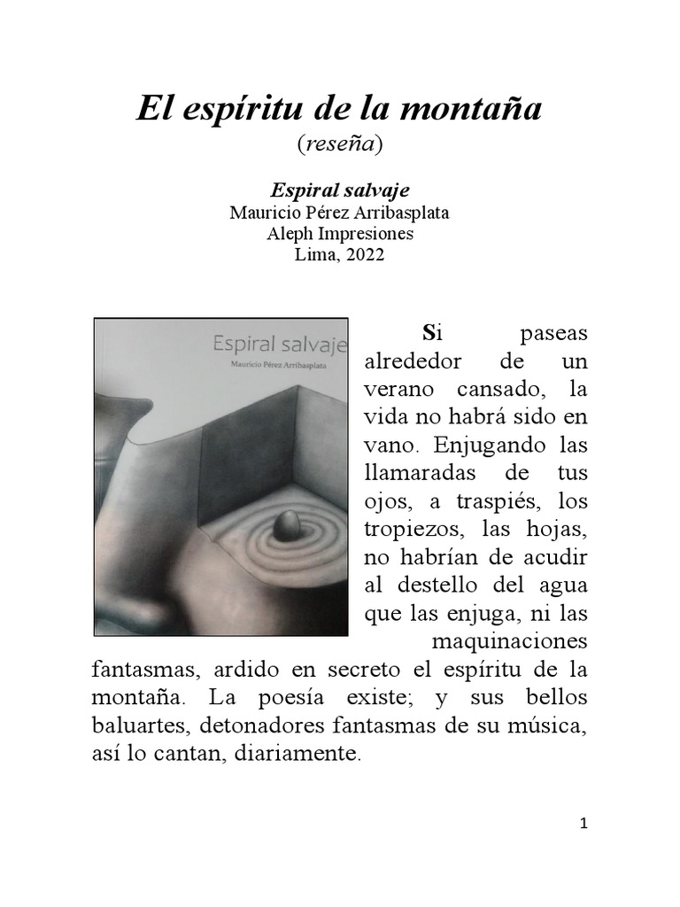 El Espíritu de La Montaña | PDF | Las artes El Espíritu de La Montaña | PDF | Las artes