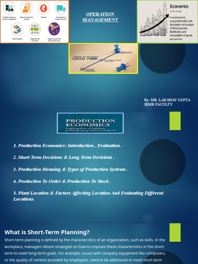 Production Management: Planning & Systems | PDF | Mass Production | Goods