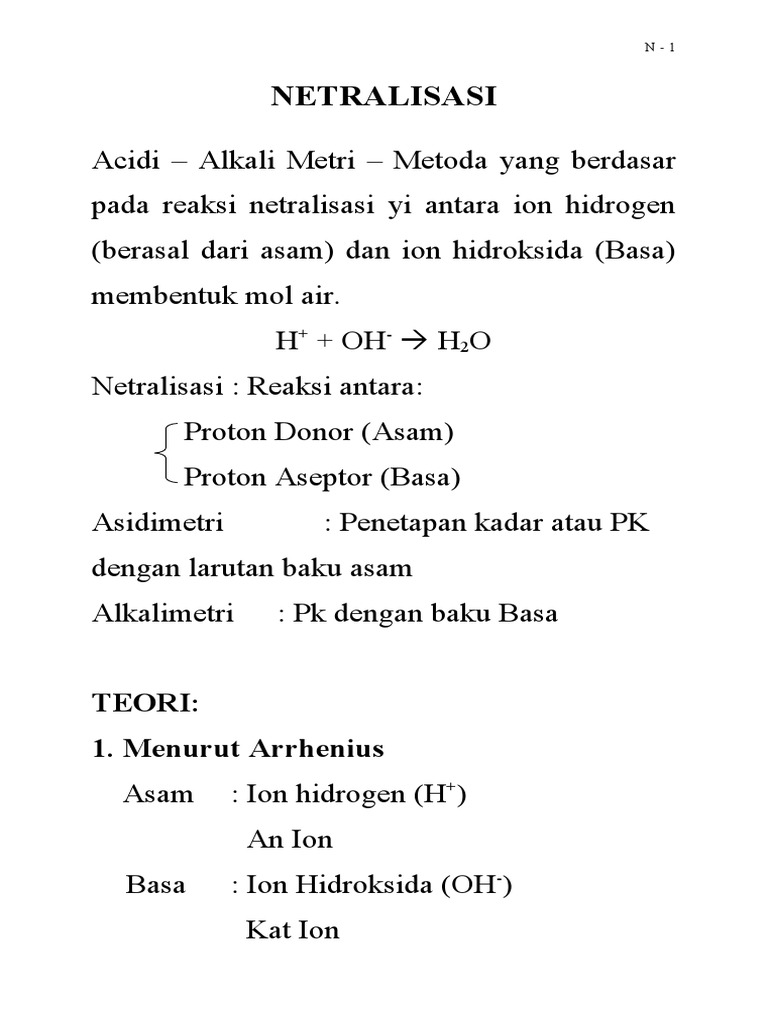 NETRALISASI | PDF