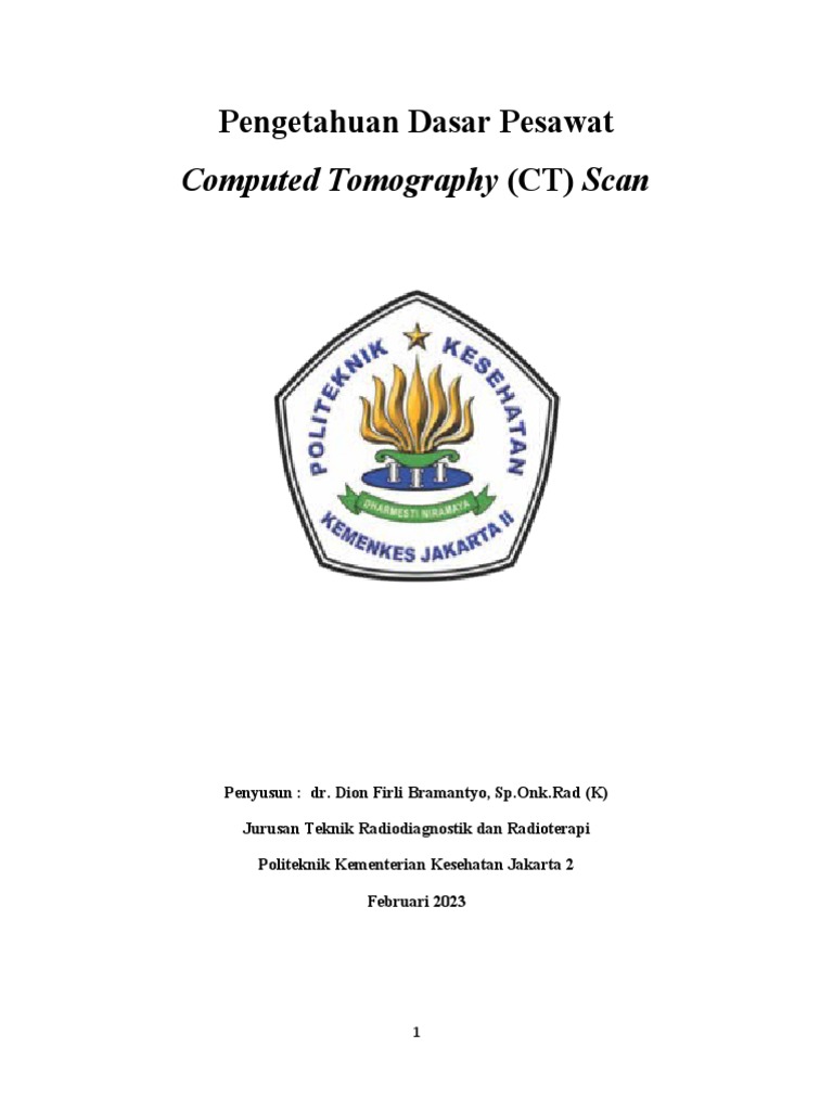 Dasar - Dasar CT Scan | PDF