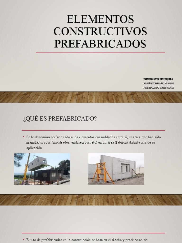 Elementos Constructivos Prefabricados | PDF | Hormigón | Hormigón ...