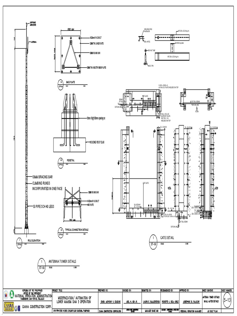 8-20mm Ø H.S BOLT: 10Mm Bracing Bar Climbing Rungs Incorporated in One ...