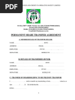 Sacco Share Transfer Form 2 | PDF