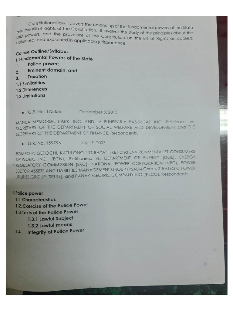 Consti 2 Syllabus 1 | PDF | Economy Of The Philippines | Philippines