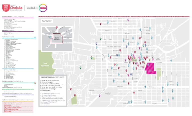 Mapa-Turismo San Pedro Cholula | PDF