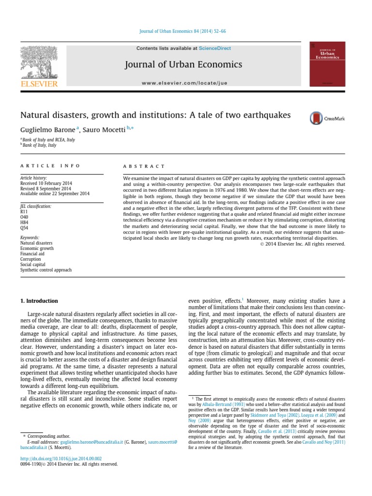Barone 2014 | PDF | Economic Growth | Economics