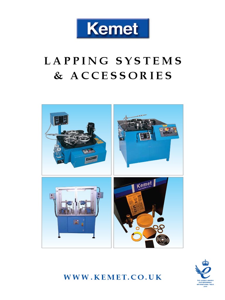 Kemet Flat Lapping and Polishing Catalogue | PDF | Abrasive | Diamond