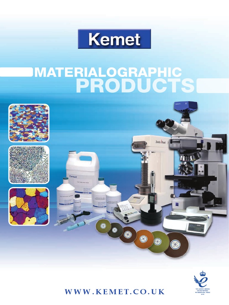 Kemet Diamond Products for Metallography | PDF | Steel | Alloy