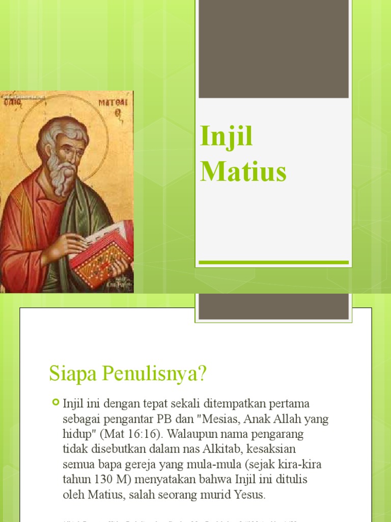 Injil Matius | PDF | Sejarah