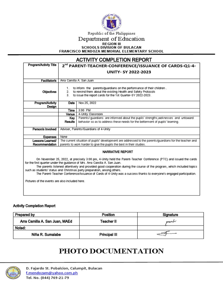ACR 2nd PTC ISSUANCE CARDS 4 UNITY SY 2022 2023 | PDF | Teaching | Cognition