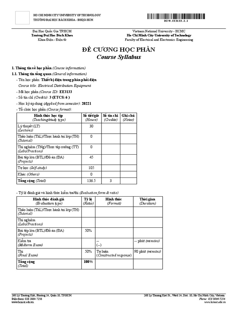 DCMH - EE3133 - Electrical Distribution Equipment | PDF