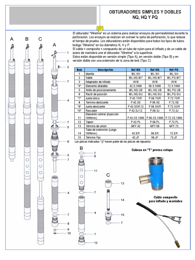 Wireline. OBTURADORES | PDF