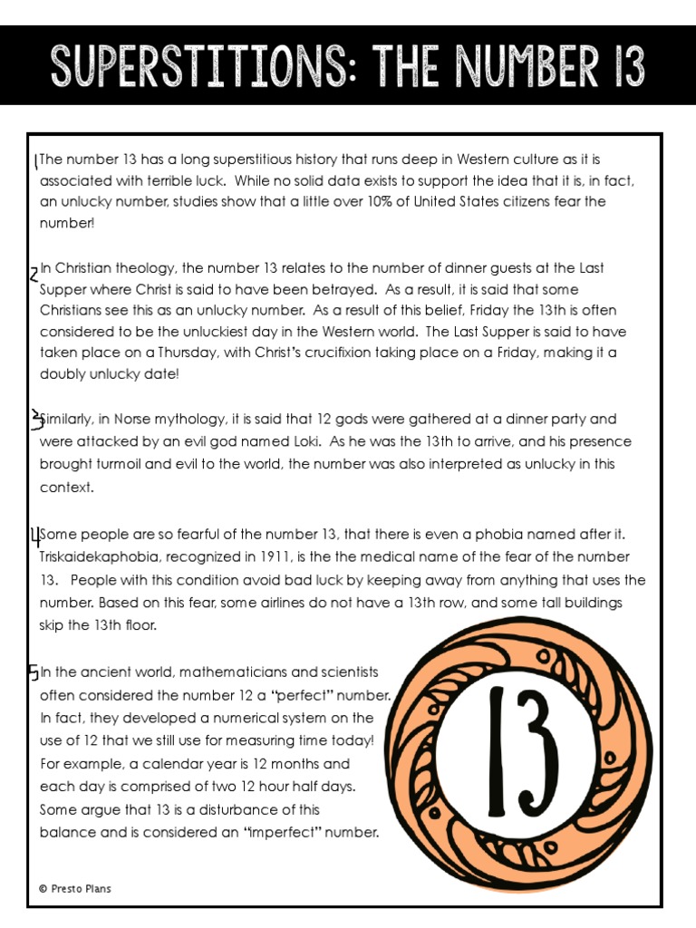 Number 13 | PDF | Religious Belief And Doctrine