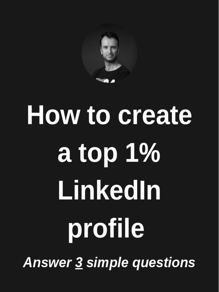 LinkedIn Profile Tips for Professionals | PDF | Career & Growth | Business
