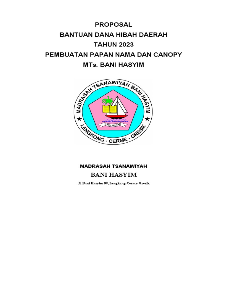 PROPOSAL PAPAN NAMA POKIR MTs 2023 | PDF
