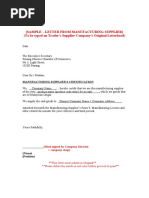 Distributor Authorization Letter Template | PDF