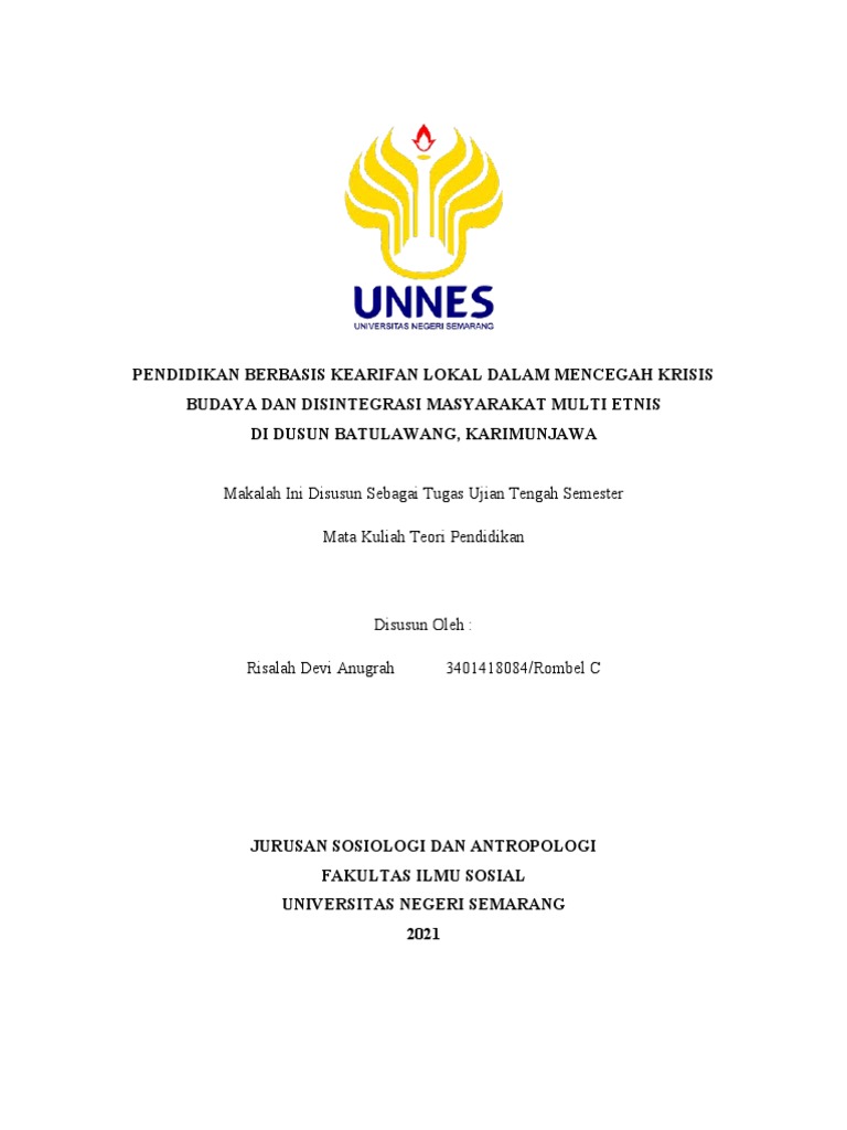 TP UTS - 3401418084 - Risalah Devi Anugrah | PDF | Ilmu Sosial