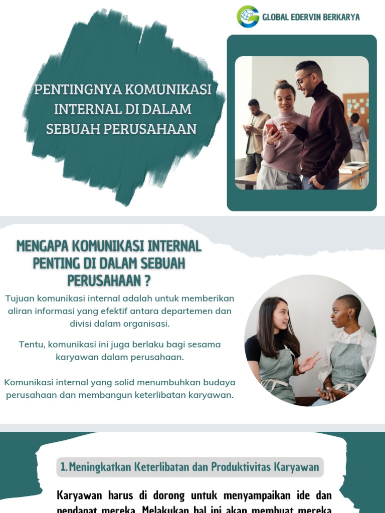 Pentingnya Komunikasi Internal Perusahaan | PDF | Karier & Perkembangan ...