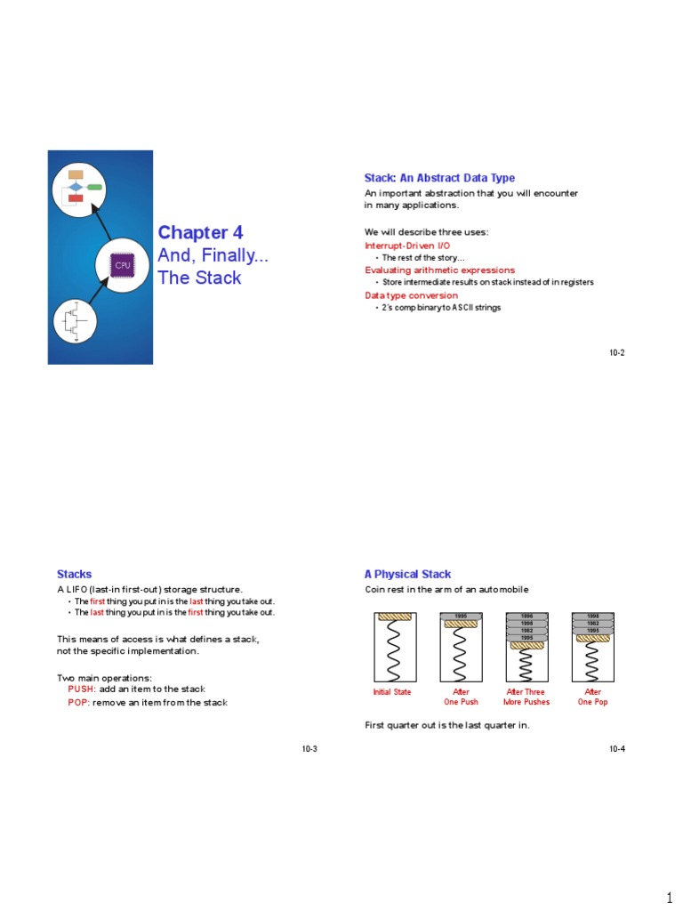 Ch04 - Finally - Stack | PDF | Computing | Computer Engineering